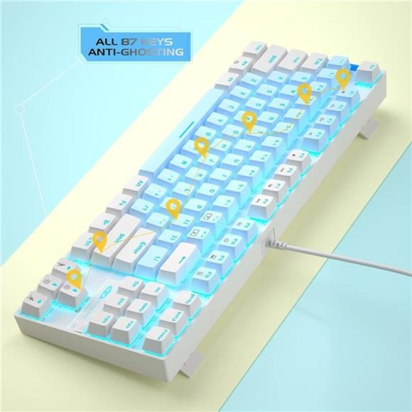 Video Games & Consoles | 75 Mechanical Gaming Keyboard With Blue ...